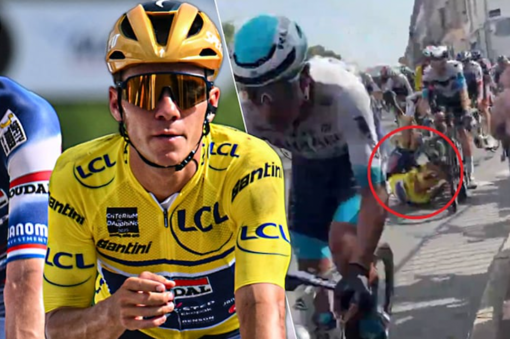 KIJK. Nieuwe beelden bewijzen het: Remco Evenepoel kwam echt wel zwaar ...